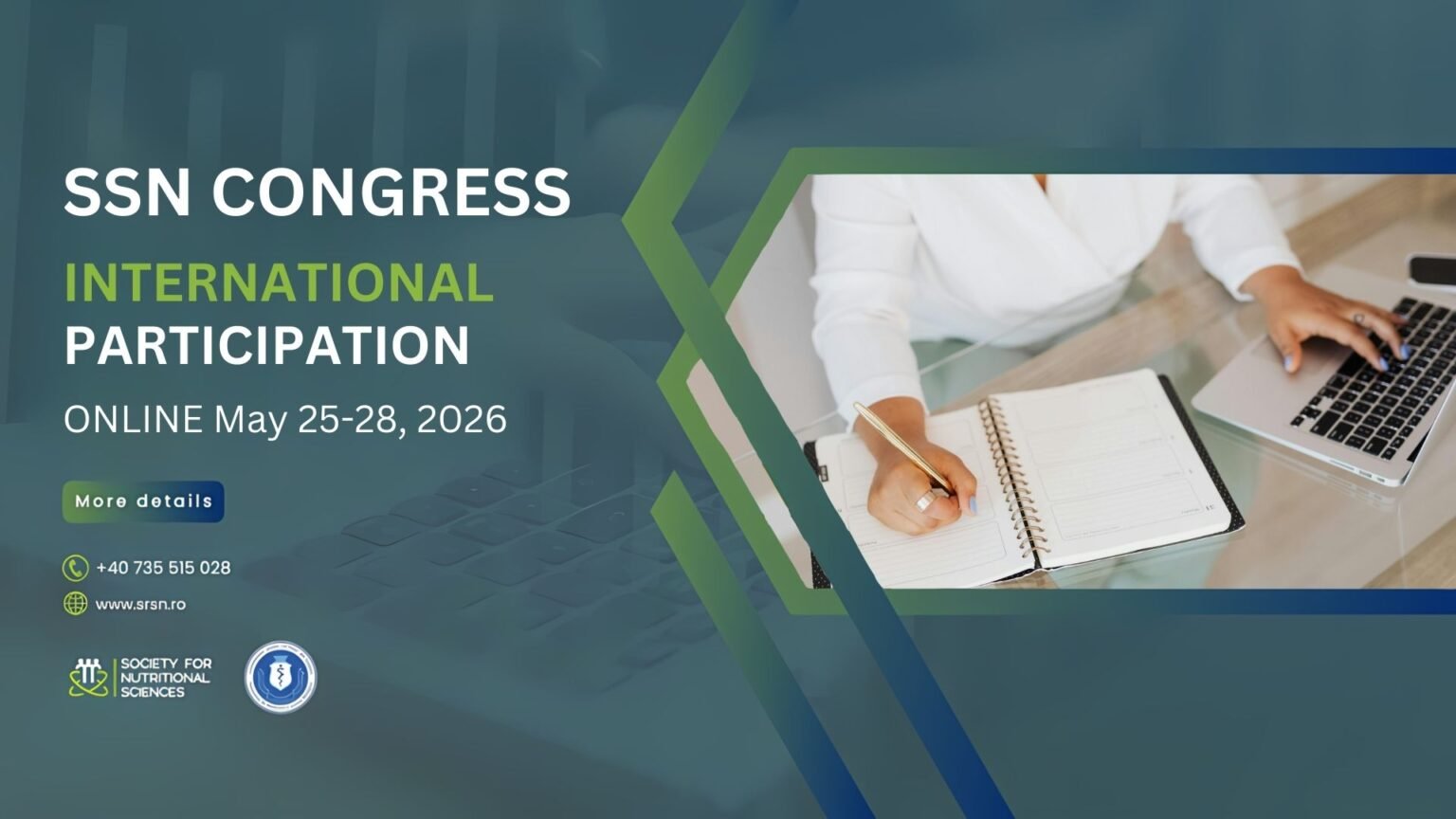 SSN CONGRESS 2026 - SOCIETATEA DE ȘTIINȚE ÎN NUTRIȚIE